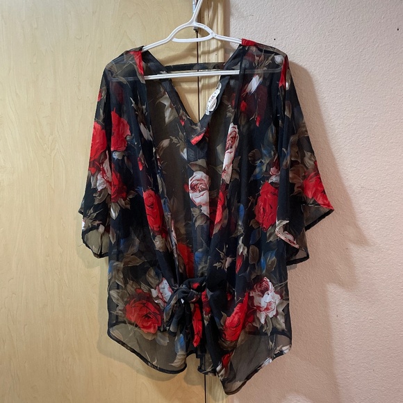 Say What? | Accessories | Women Small To Large Gorgeous Sheer Rose Open ...